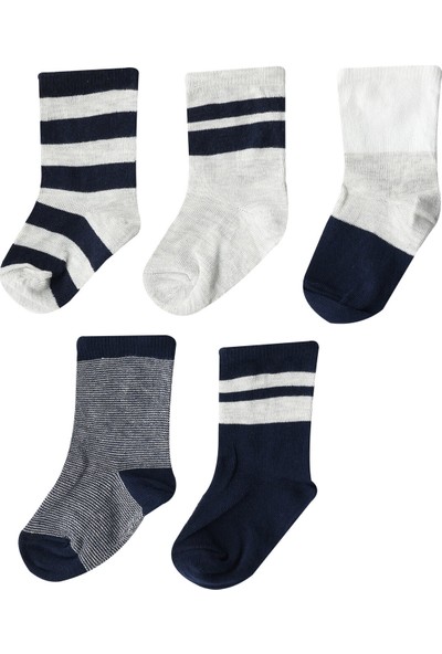 Saılor 5 Lı Skt-B 1pr Lacivert Erkek Çocuk Soket Çorap