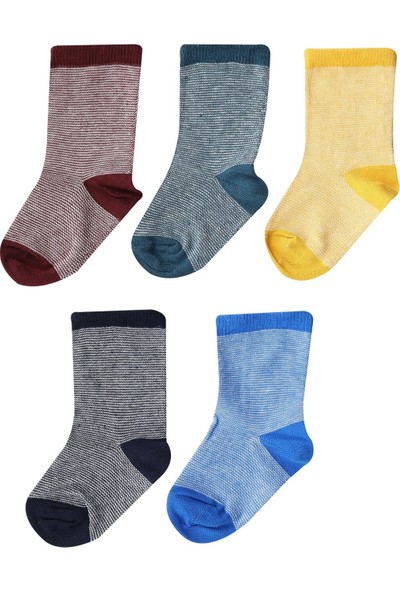 Thın Line 5 Lı Skt-B 1pr Çok Renkli Erkek Çocuk Soket Çorap