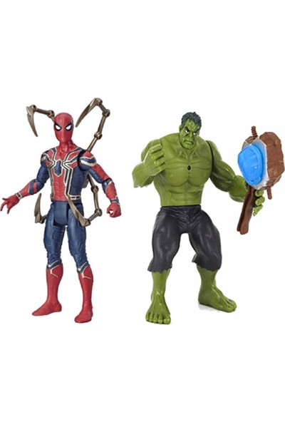 Bestbox 2354 Yenilmezler Aksiyon Figür Oyuncak 15 cm Spiderman ve Hulk + Cüzdan Bestbox 2354 Yenilmezler Aksiyon Figür Oyuncak 15 cm Spiderman ve Hulk + Cüzdan