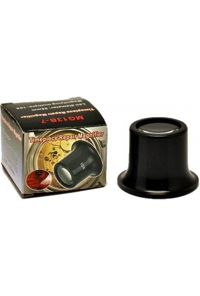 10X Büyütmeli,saat,takı Onarım Için Cam Lensli Optik Göz Büyüteç