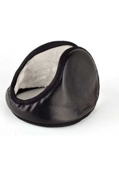 Ense Tipi Kışlık Polar Kulaklık - Deri
