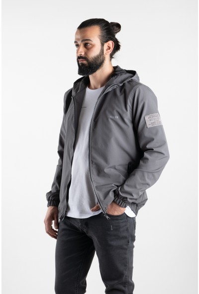 Zeki Özer Erkek Antrasit Kontrast Kapüşonlu Yağmurluk Zeki Özer Erkek Antrasit Kontrast Kapüşonlu Yağmurluk