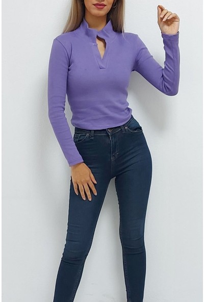 İnobag Polo Yaka Kazak Mor