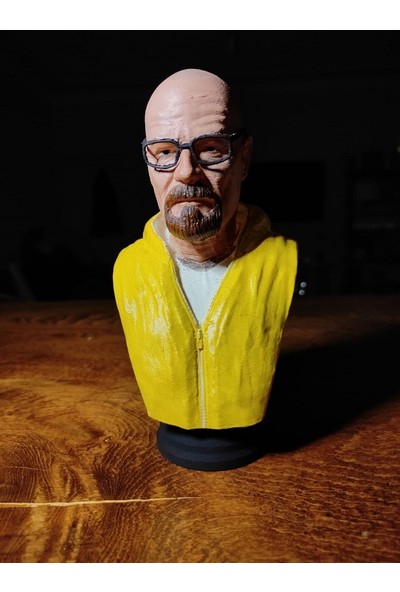 Breaking Bad Walter White (17CM) Dekoratif Büst Heykel Biblo Figür Breaking Bad Walter White (17CM) Dekoratif Büst Heykel Biblo Figür