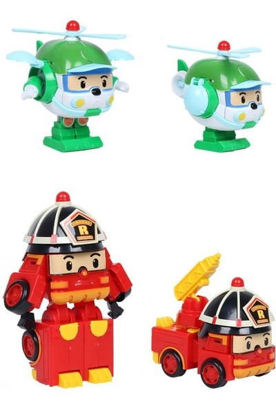 2 Adet Silverlit Robocar Kore Anime Figürü Robot Çocuk Karikatür Oyuncaklar 2 Adet Silverlit Robocar Kore Anime Figürü Robot Çocuk Karikatür Oyuncaklar