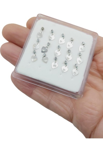 Mykonsept Zirkon Taşlı 925 Ayar Gümüş Hızma 15 Adet