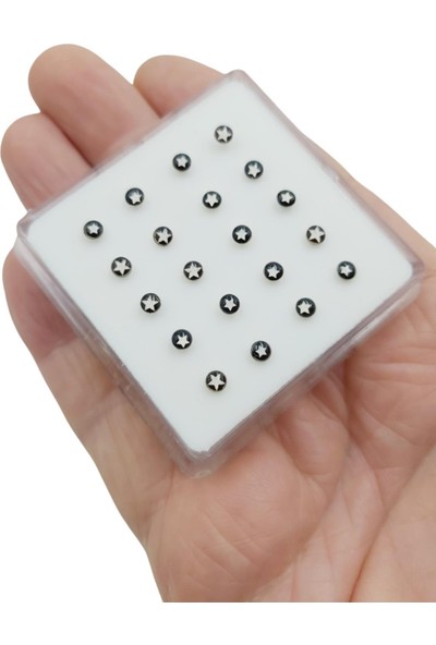 Mykonsept Zirkon Taşlı 925 Ayar Gümüş Hızma 20 Adet