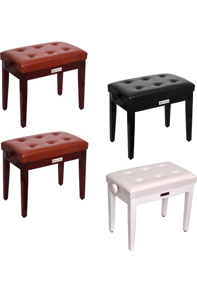 melekstore Piyano Aksesuar Koltuk Tabure Dominguez Ayarlı Siyah DPB125-BK