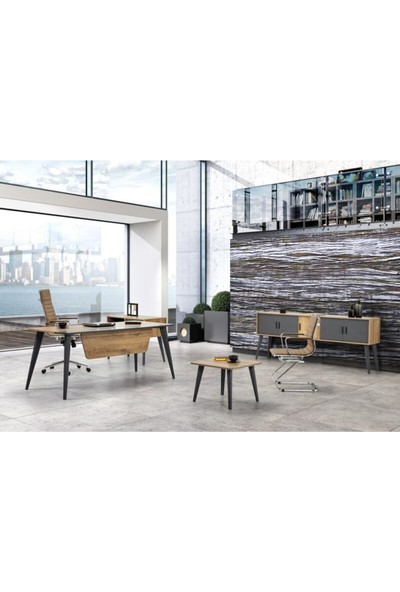 Ofisini Yenile Step Masa Takımı (180 Cm)