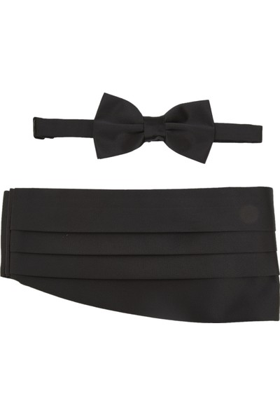 Network Siyah Papyon Kuşak Set Network Siyah Papyon Kuşak Set