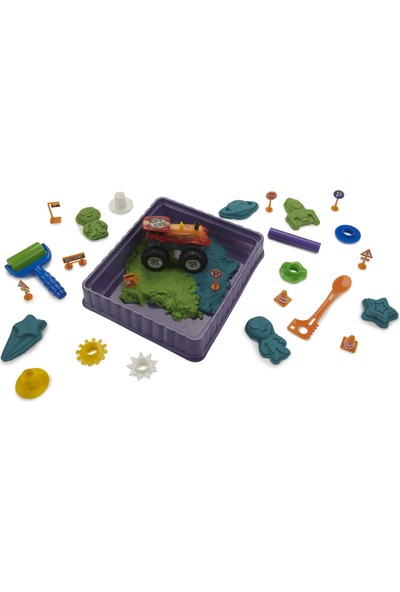 Mattel Hot Wheels Monster Trucks Kınetik Kum Oyun Seti HHJ36 Mattel Hot Wheels Monster Trucks Kınetik Kum Oyun Seti HHJ36