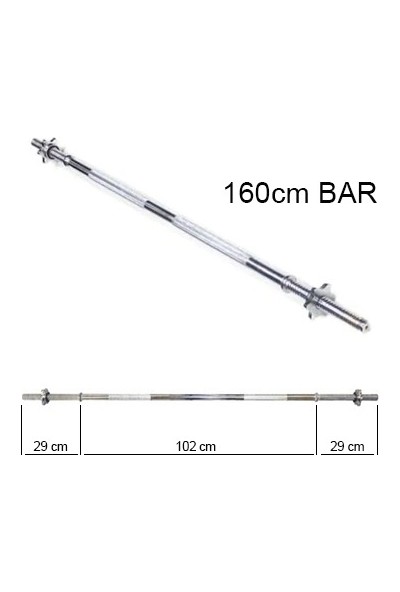 Pozitif 160 cm Krom Uzun Bar (Ağırlık - Halter - Dambıl Barı) Pozitif 160 cm Krom Uzun Bar (Ağırlık - Halter - Dambıl Barı)
