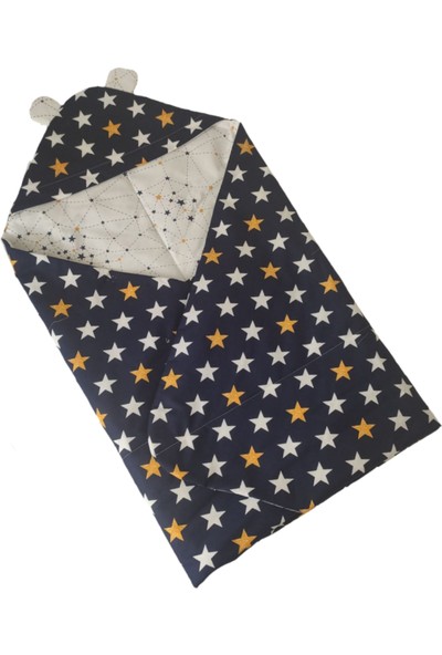 Beybinest %100 Pamuklu Bebek Kundak Yorgan 100X100 cm Sarı Lacivert Beybinest %100 Pamuklu Bebek Kundak Yorgan 100X100 cm Sarı Lacivert