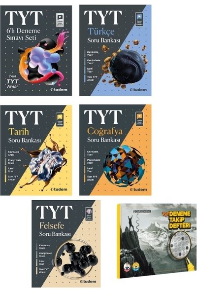 Tudem Yayınları TYT Türkçe Tarih Coğrafya Felsefe Soru B.6 Lı Deneme ve T.defteri Tudem Yayınları TYT Türkçe Tarih Coğrafya Felsefe Soru B.6 Lı Deneme ve T.defteri