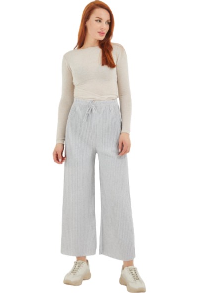 Kadın Açık Gri Fitilli Kaş Korse Pantolon Kadın Açık Gri Fitilli Kaş Korse Pantolon