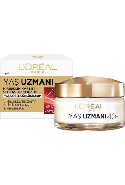 Loreal Paris L'oreal Paris Yaş Uzmanı Kırışıklık Karşıtı Sıkılaştırıcı KREM50 ml Loreal Paris L'oreal Paris Yaş Uzmanı Kırışıklık Karşıtı Sıkılaştırıcı KREM50 ml