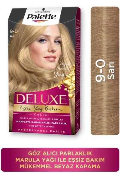 Palette Deluxe 9-0 Sarı Saç Boyası