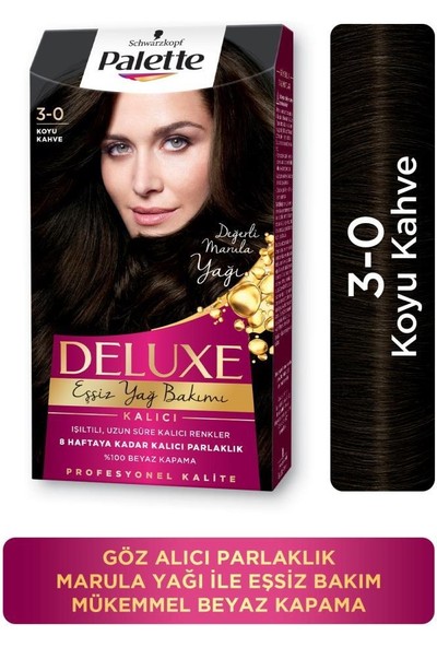 Palette Deluxe 3-0 Koyu Kahve Saç Boyası Palette Deluxe 3-0 Koyu Kahve Saç Boyası