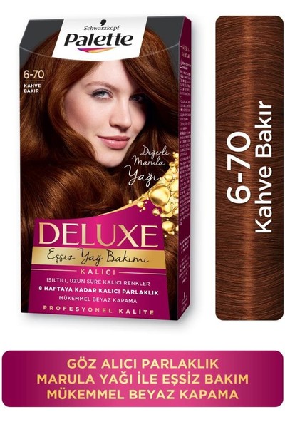 Schwarzkopf Palette Deluxe 6-70 Kahve Bakır Saç Boyası Schwarzkopf Palette Deluxe 6-70 Kahve Bakır Saç Boyası
