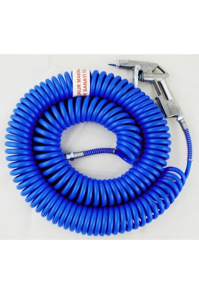 Artus Tedarik Kompresör Spiral 15 Metre Hava Hortumu ve Tabancası Artus Tedarik Kompresör Spiral 15 Metre Hava Hortumu ve Tabancası