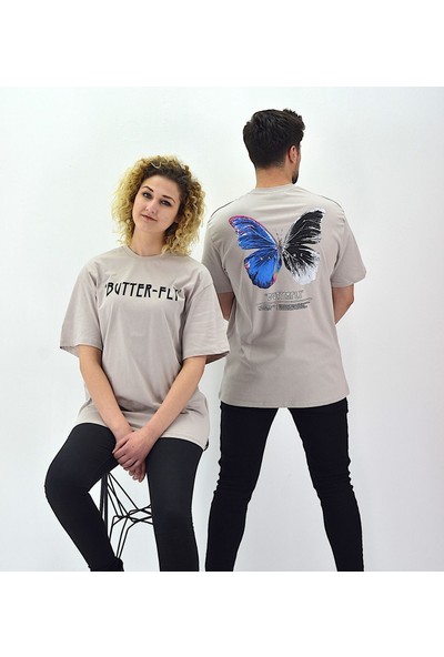 N2 Men Tshrt Kelebek Baskılı