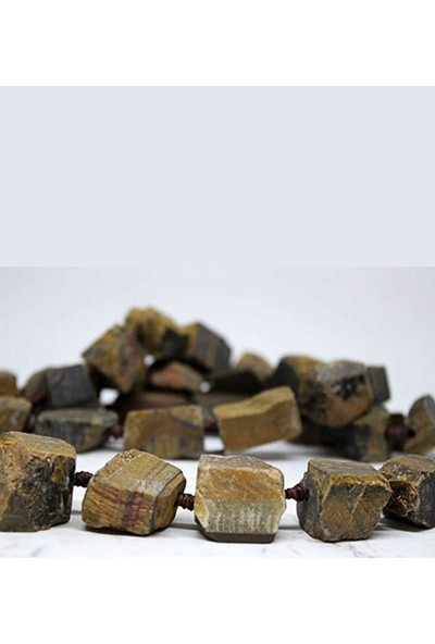 Yaşam Tohumu Kaplan Gözü Taşı Ham Büyük Parçalar Dizi