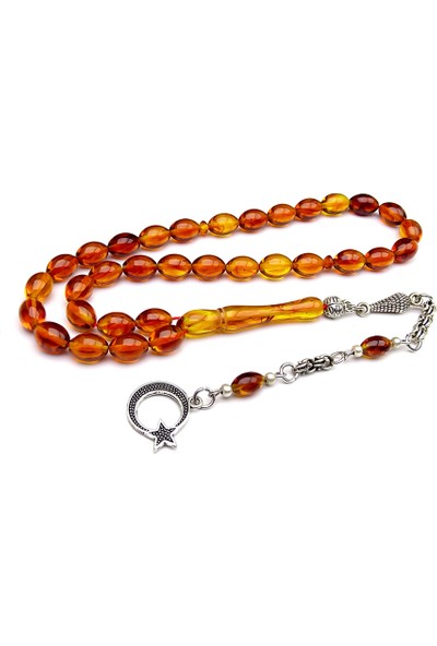 Tesbih Rüyası Hareli Sıkma Kehribar Tesbih