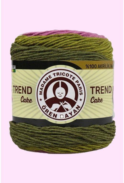 Ören Bayan Trend Cake Batik Ebruli El Örgü Ipi 633