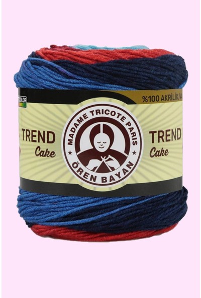 Ören Bayan Trend Cake Batik Ebruli El Örgü Ipi 622
