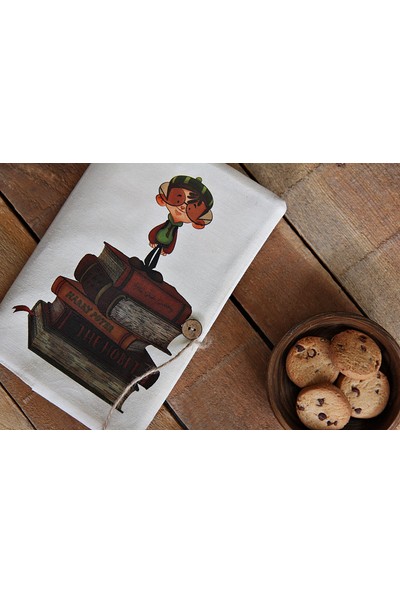 Kitap Kılıfı - Gözlüklü Okur