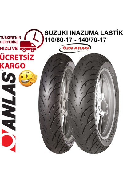 Anlaş Suzukı Inazuma GW250 - F Anlaş Takım Lastik 110/80-17 - 140/70-17 Anlaş Suzukı Inazuma GW250 - F Anlaş Takım Lastik 110/80-17 - 140/70-17