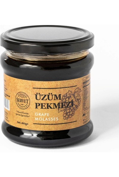 Bercekız Servet Şekerleme Doğal Üzüm Pekmezi 450 gr