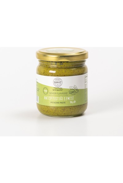 Bercekız Servet Şekerleme Şeker İlavesiz Antep Fıstığı Ezmesi 180 gr