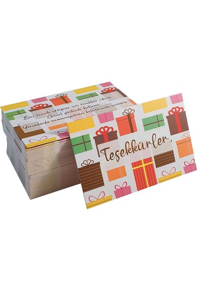 Repro Design Teşekkür Kartı 50 Adet Repro Design Teşekkür Kartı 50 Adet