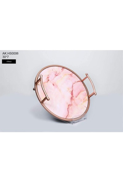 Vitale Mermer Desenli Dekoratif Tepsi AK.HS0006 Vitale Mermer Desenli Dekoratif Tepsi AK.HS0006