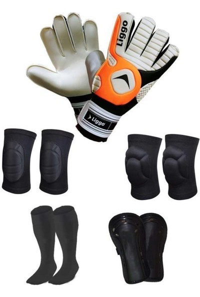 Liggo Yetişkin ve Çocuk Kaleci Eldiveni Dizlik Dirseklik Tekmelik Tozluk Seti
