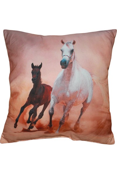 Wohnkissen At Motifli Dekoratif Kırlent Yastık 40X40 cm