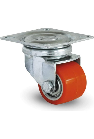 Burak Teker 0352 Suro Döner Metal Maşalı, Plastik Teker, Turuncu Burak Teker 0352 Suro Döner Metal Maşalı, Plastik Teker, Turuncu