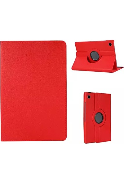 Redclick iPad Pro 11 2021 MHQR3TU/A Tablet Kılıfı 360 Dönen Standlı Kapaklı Kırmızıkırmızı