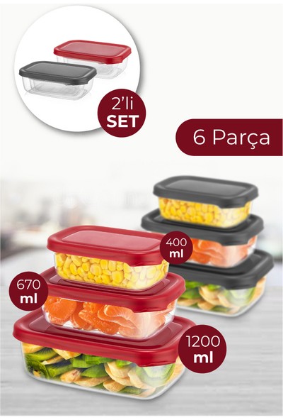 Vienev Foly Peggy Saklama Kabı 2'li Set