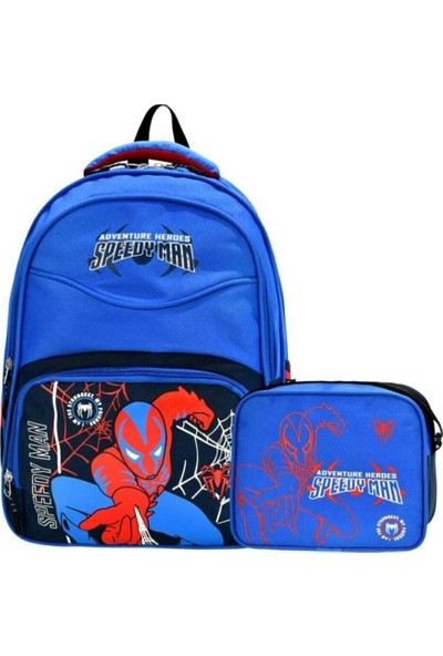 Taurus Store Örümcek Adam Desenli Beslenmeli Okul Sırt Çantası