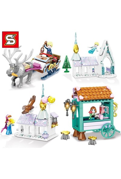 ElifeshopES1375 LEGO Seti Frozen Karlar Ülkesi Serisi Tam 4 Paket Bir Arada ElifeshopES1375 LEGO Seti Frozen Karlar Ülkesi Serisi Tam 4 Paket Bir Arada