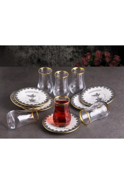 Seramikci Rosehip 6 Lı Çay Seti