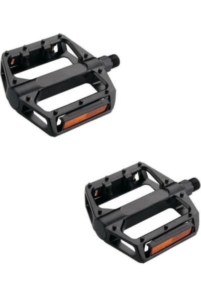 Hsgl Bisiklet Geniş Bilyalı Reflektörlü Siyah Pedal P-896