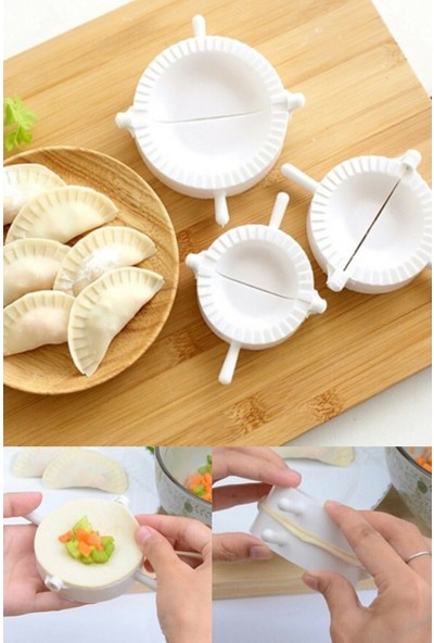 Kitchen Life 3'lü Ravioli Kalıbı Çiğ Börek- Mantı Poğaça - Kurabiye Kalıbı Seti