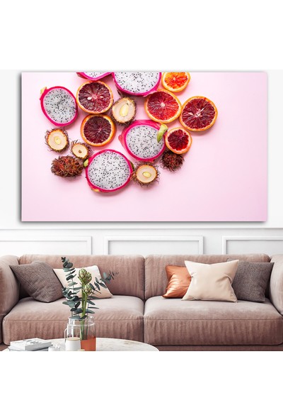 Tropikal Meyve Dilimleri Kanvas Tablo