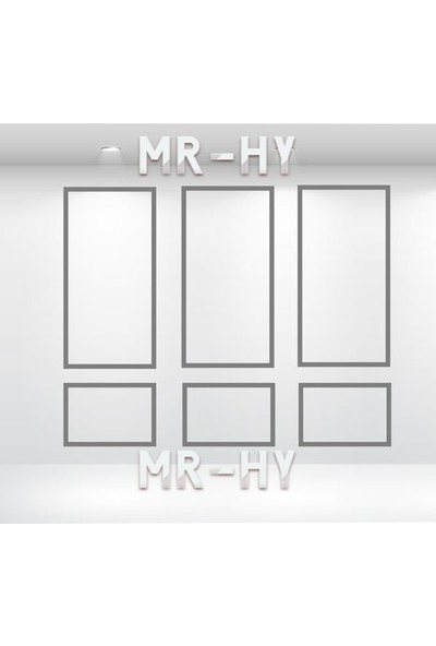 Mr-HY Dekoratif Boyanabilir 4 cm Duvar Çıtası Kesimli Hazır Paket