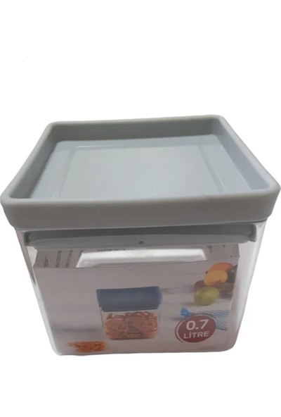 Asımoğlu Organizers Serisi Saklama Kabı Küçük 700ML Gri Kapaklı Asımoğlu Organizers Serisi Saklama Kabı Küçük 700ML Gri Kapaklı