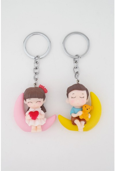 By Zeyna Aksesuar Ikili Sevgili Anahtarlığı