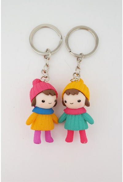 By Zeyna Aksesuar Ikili Sevgili Anahtarlığı